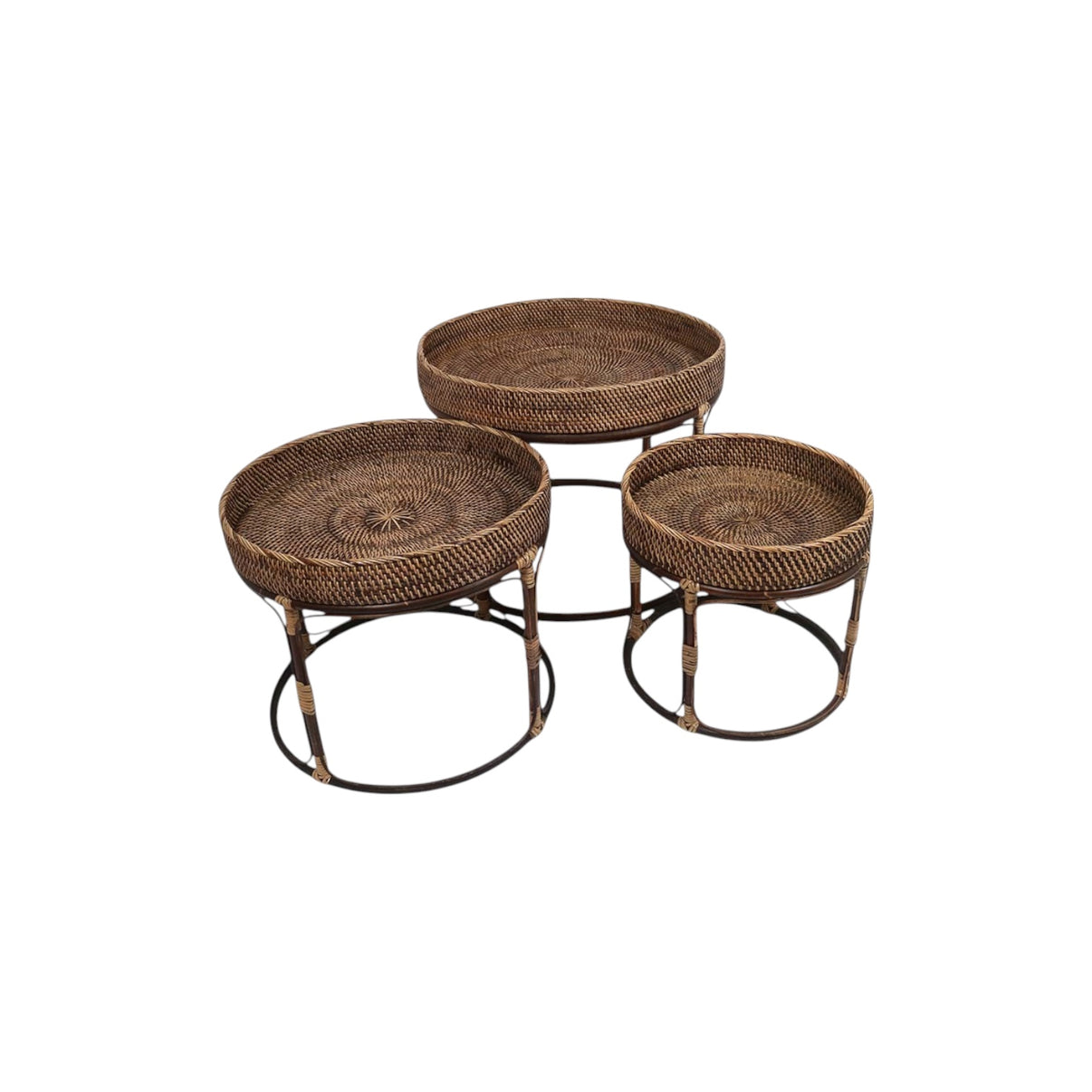 Rattan Nesting Table Set – Esque