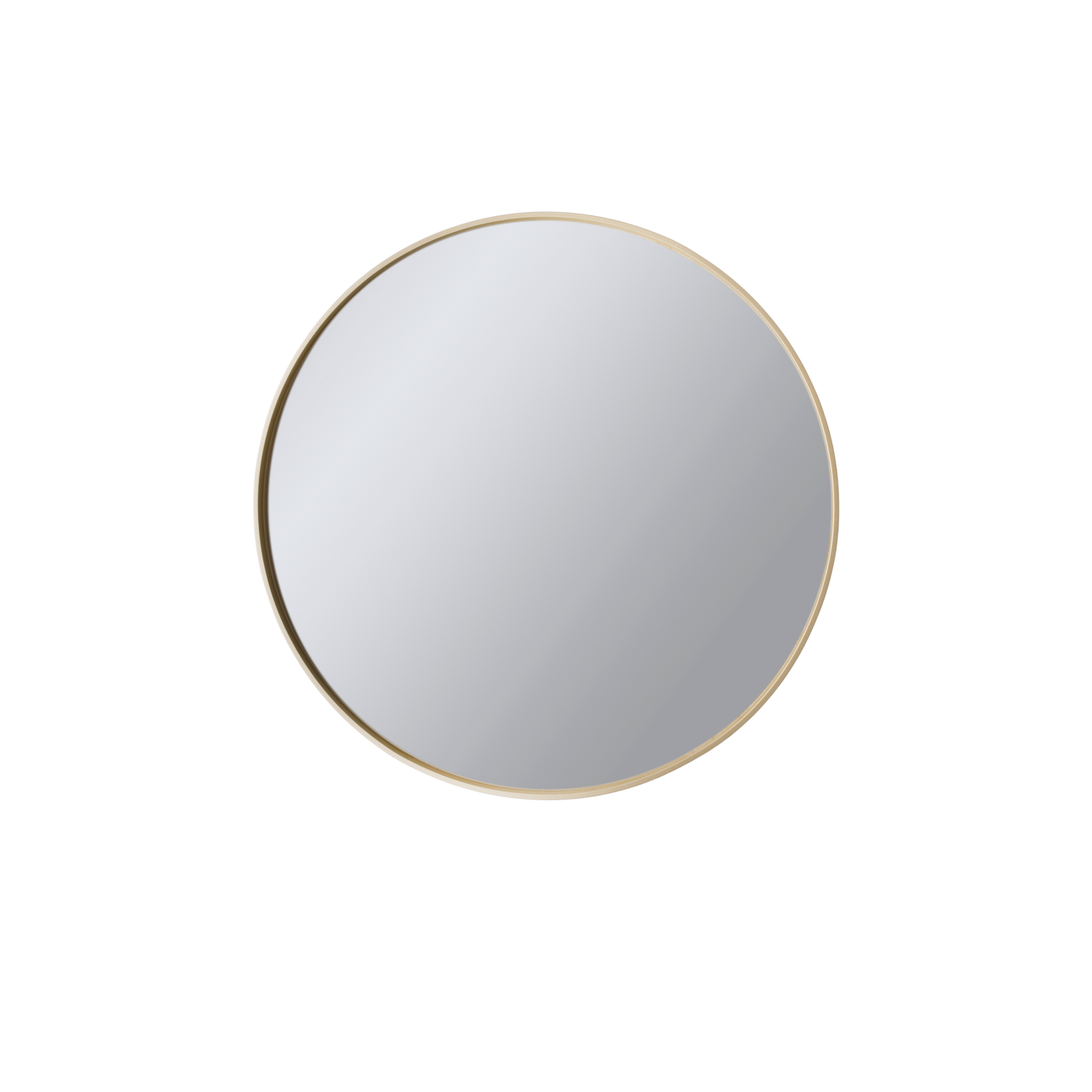 Deep Frame Round Mirror Gold – Esque