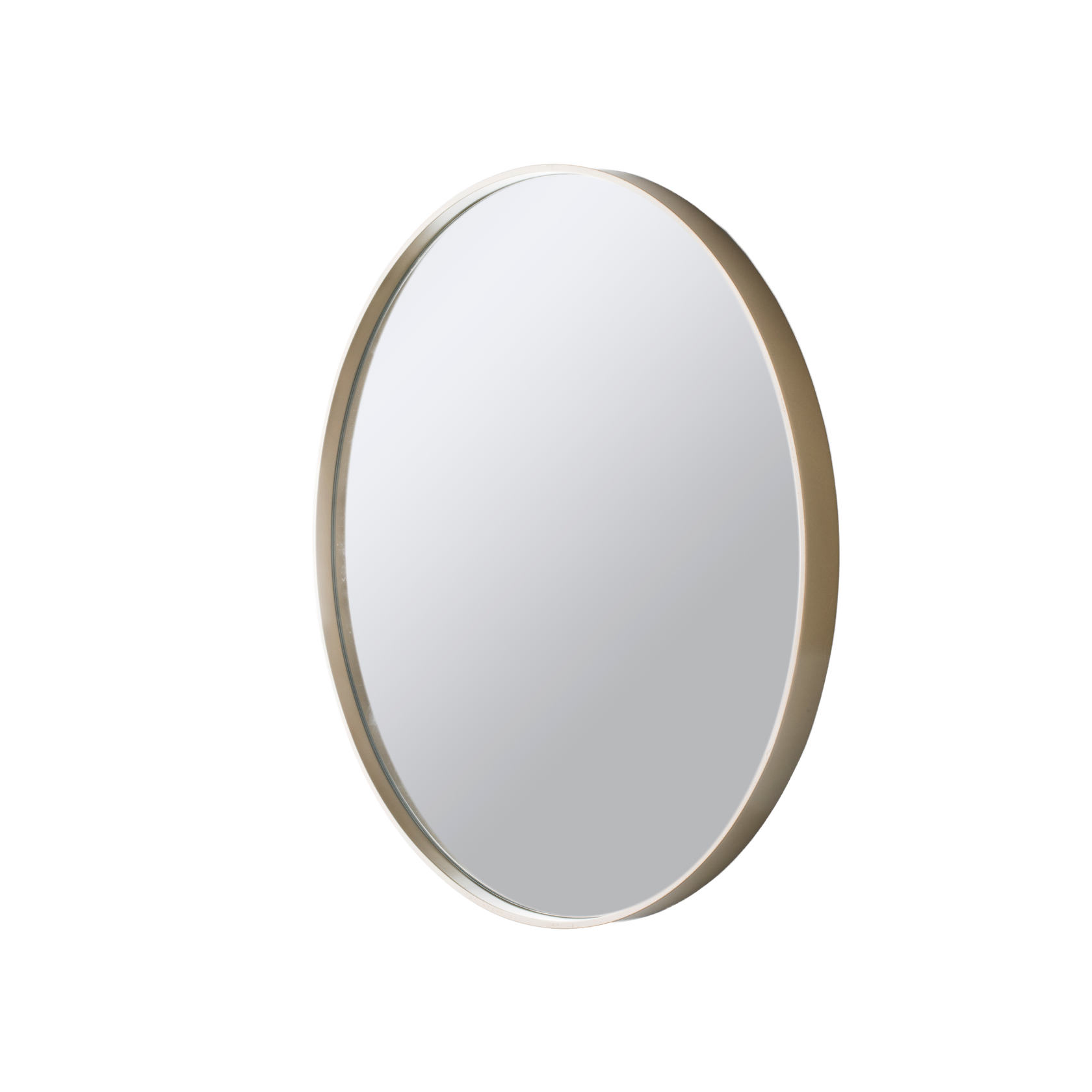 Deep Frame Round Mirror Gold – Esque