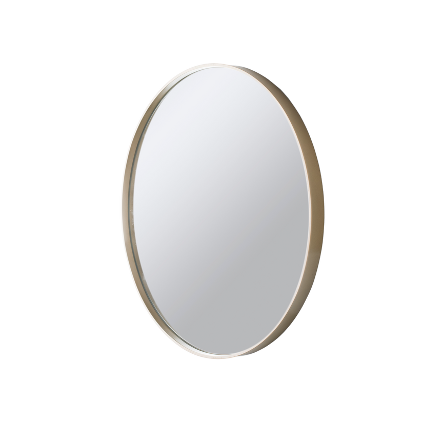Deep Frame Round Mirror Gold – Esque